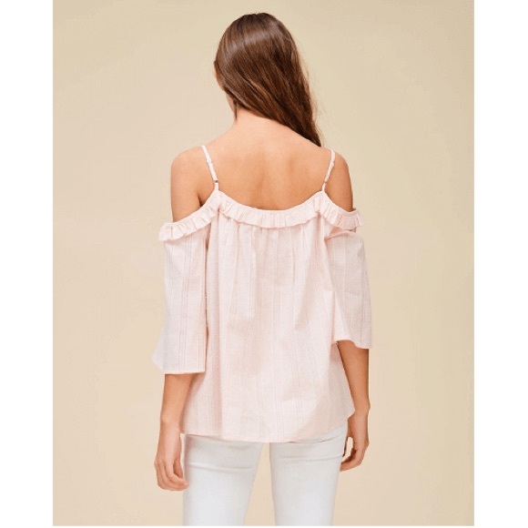 UshopTwo | Tops | Ruffle Off Shoulder Top Cute Relaxed Fit | Poshmark